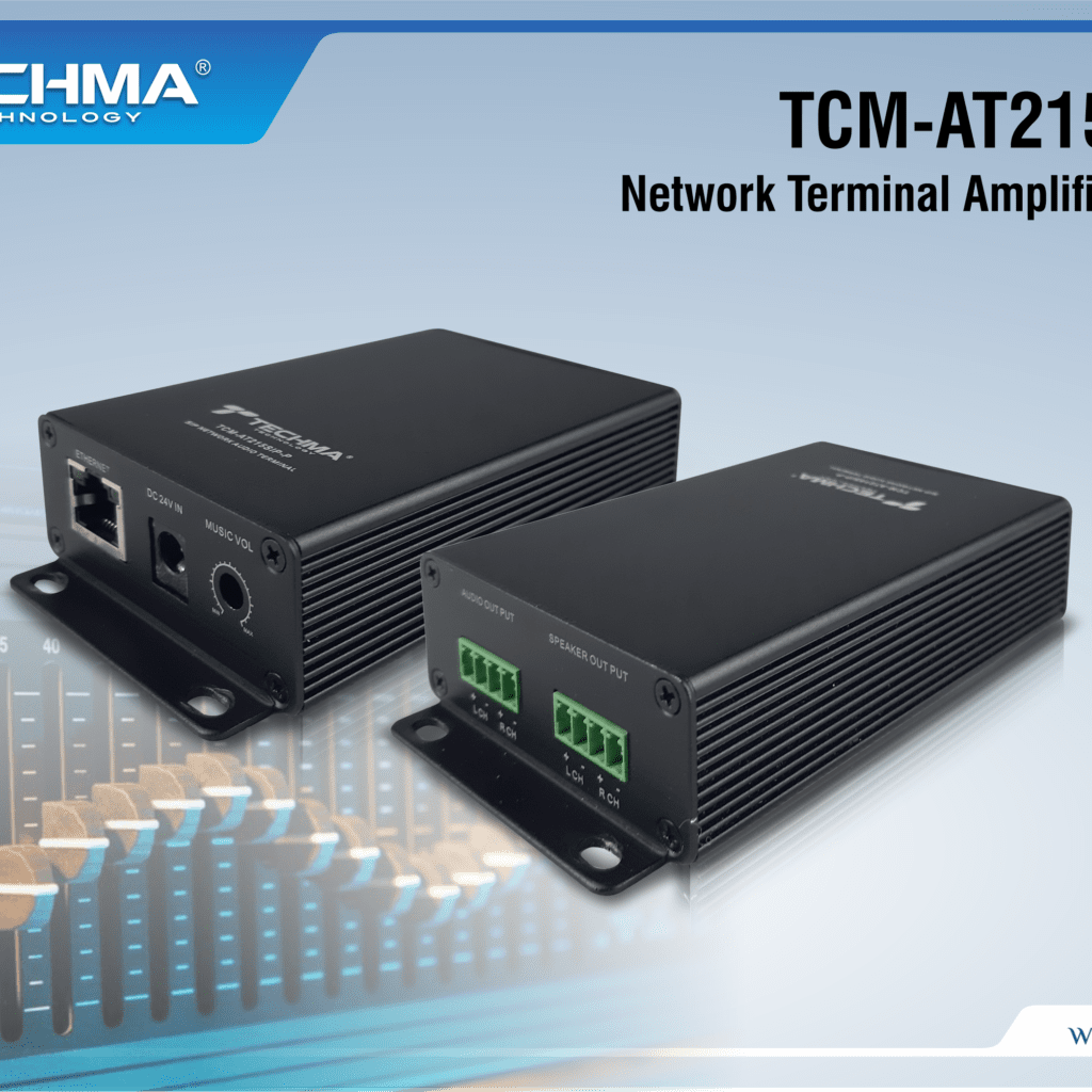 Techma Network Terminal Amplifier – Techma IP System