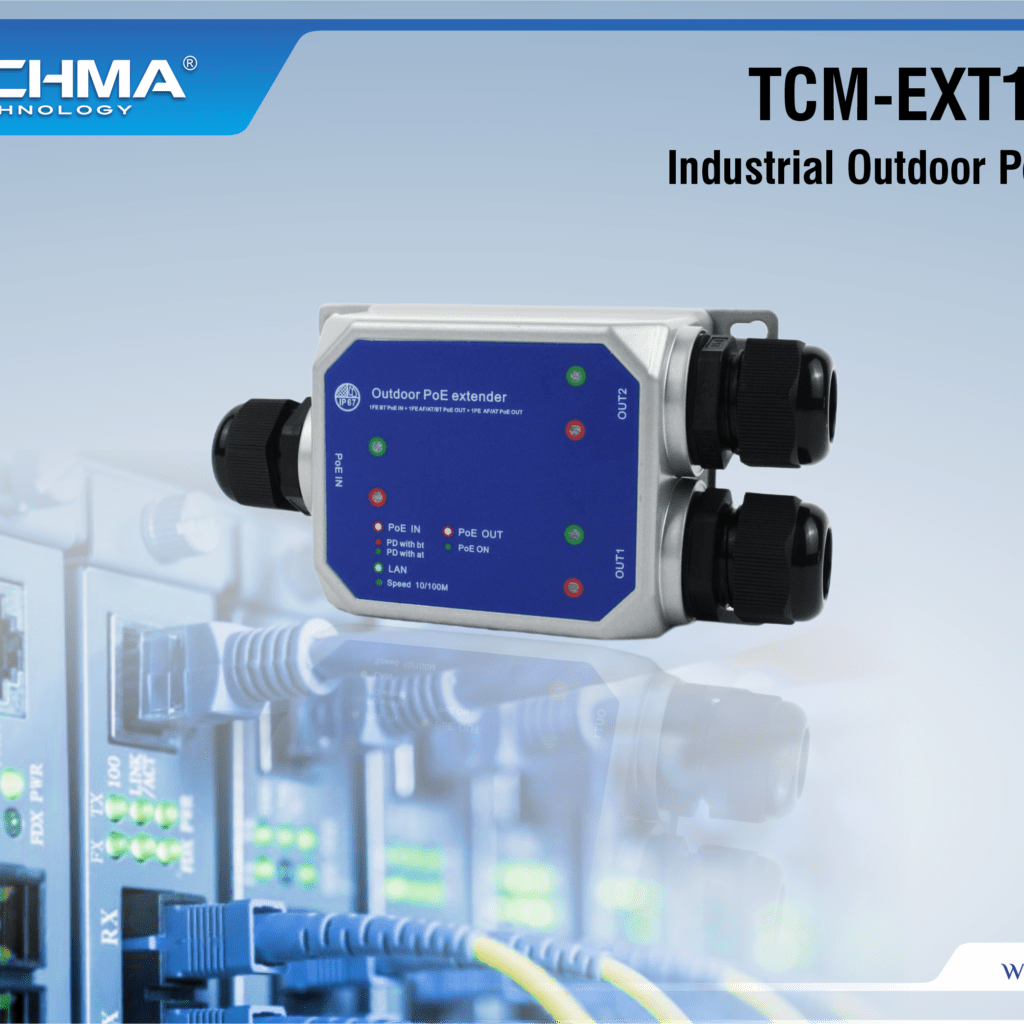 TECHMA TCM-EXT102F/BT – Techma POE Switch & Power Supply