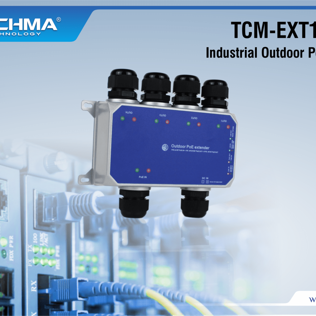 TECHMA TCM-EXT104F/BT – Techma POE Switch & Power Supply