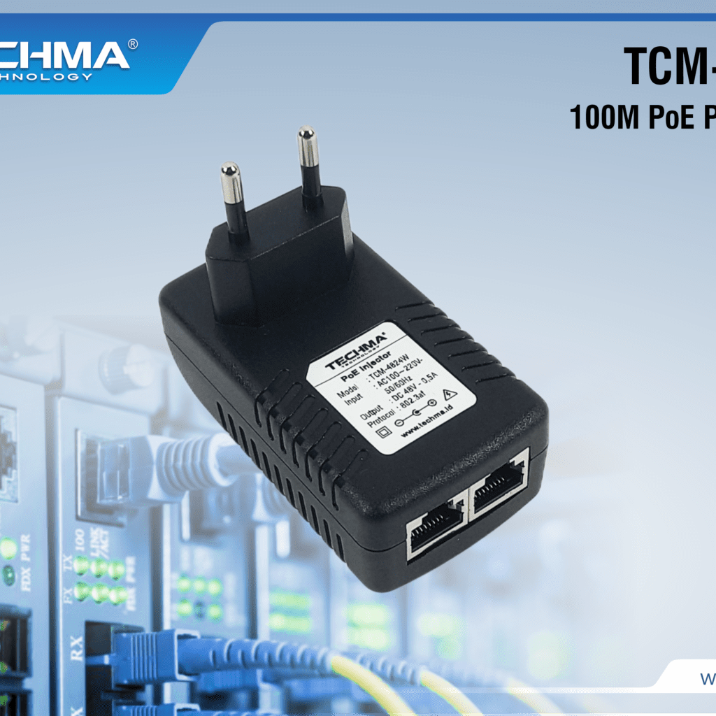 TECHMA TCM-4824W – Techma PoE Switch & Power Supply Adaptor