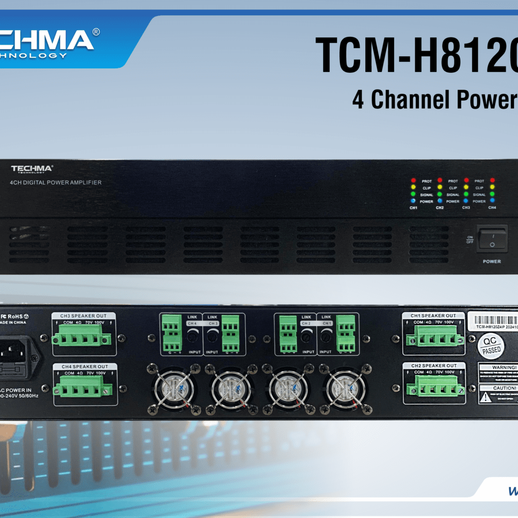 Techma 4Ch High Power IP Amplifier – Techma System IP Speaker