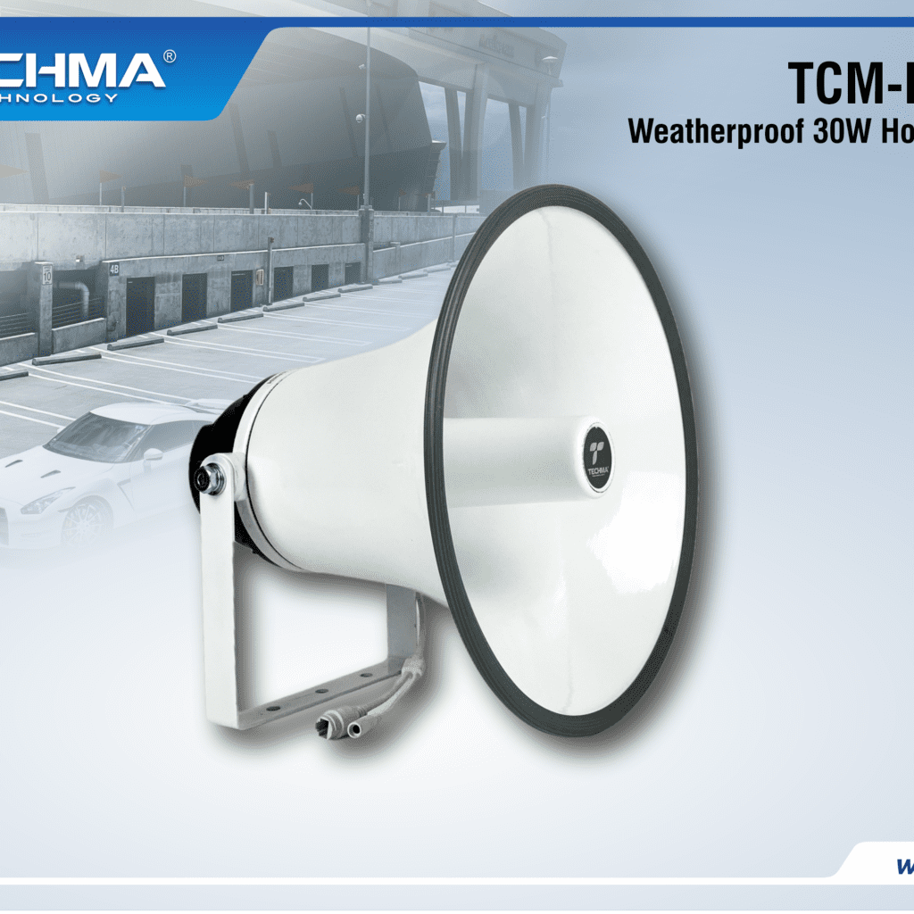 Techma Weatherproof Horn IP Speaker – Techma IP System IP Speaker