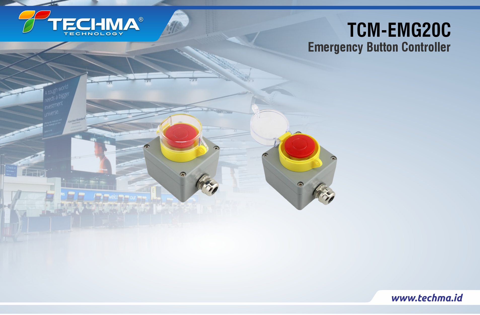 Emergency Button Controller – Techma PAGA System IP Speaker