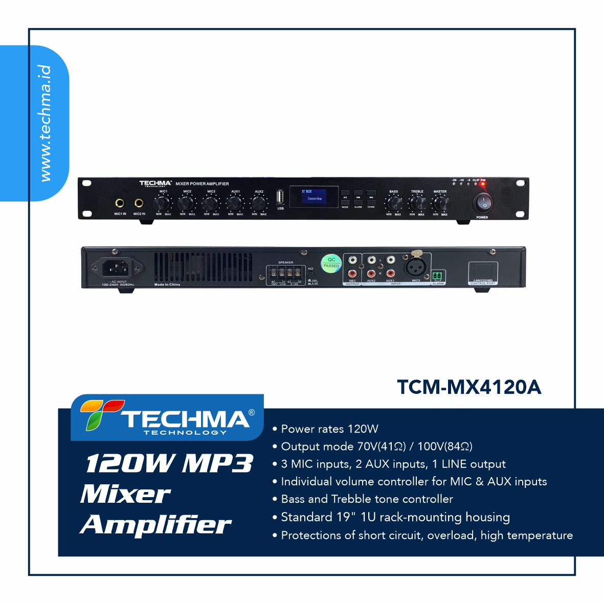 TECHMA TCM-MX4120A – Techma Analog Audio