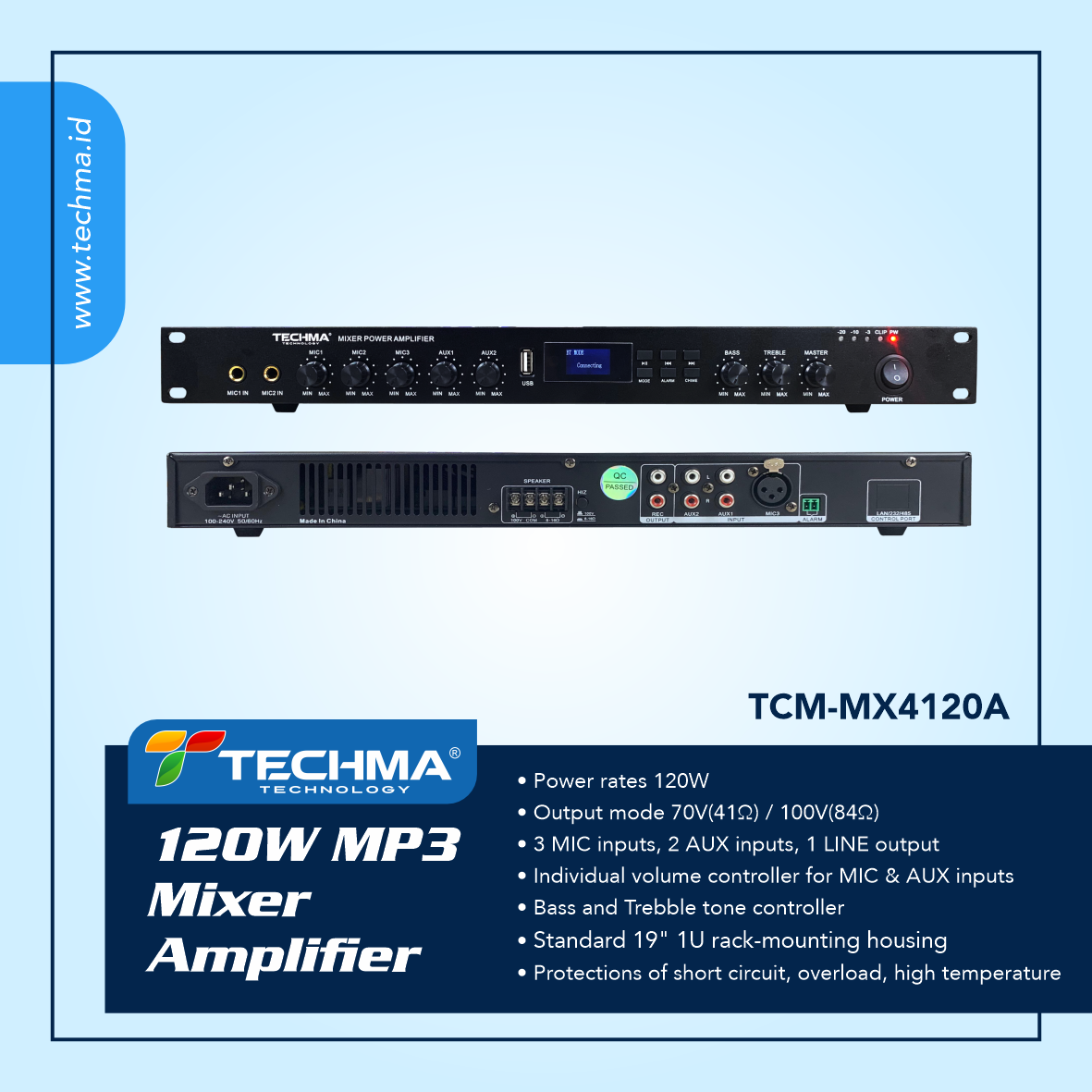 TECHMA TCM-MX4120A – Techma Analog Audio